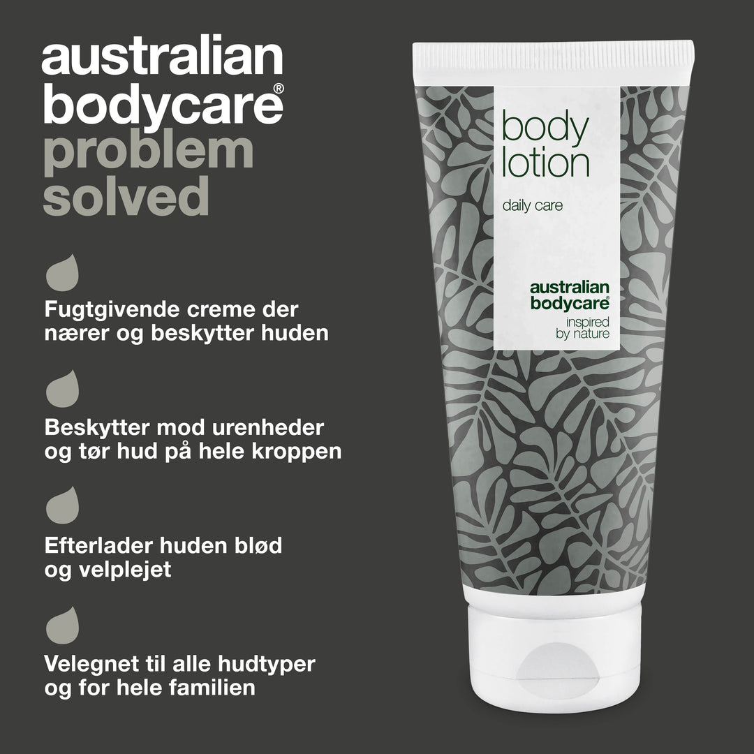 Bodylotion mod Tør, Uren Hud, Kløe og Bumser på Ryggen